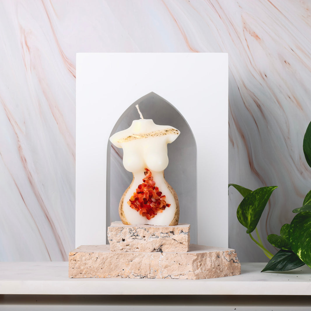 Goddess Body Candles with Crystals – The NaturalExperience