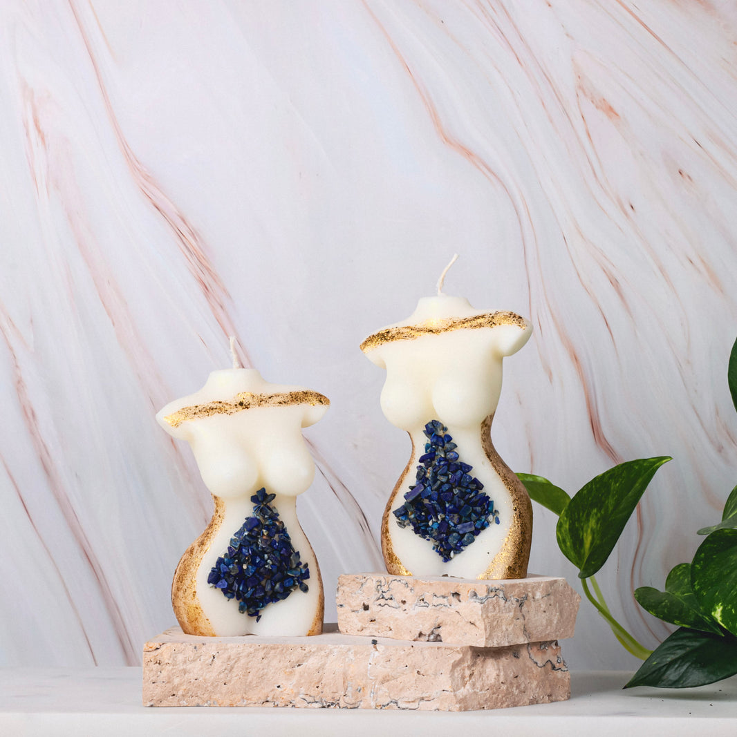 Goddess Body Candles with Crystals – The NaturalExperience